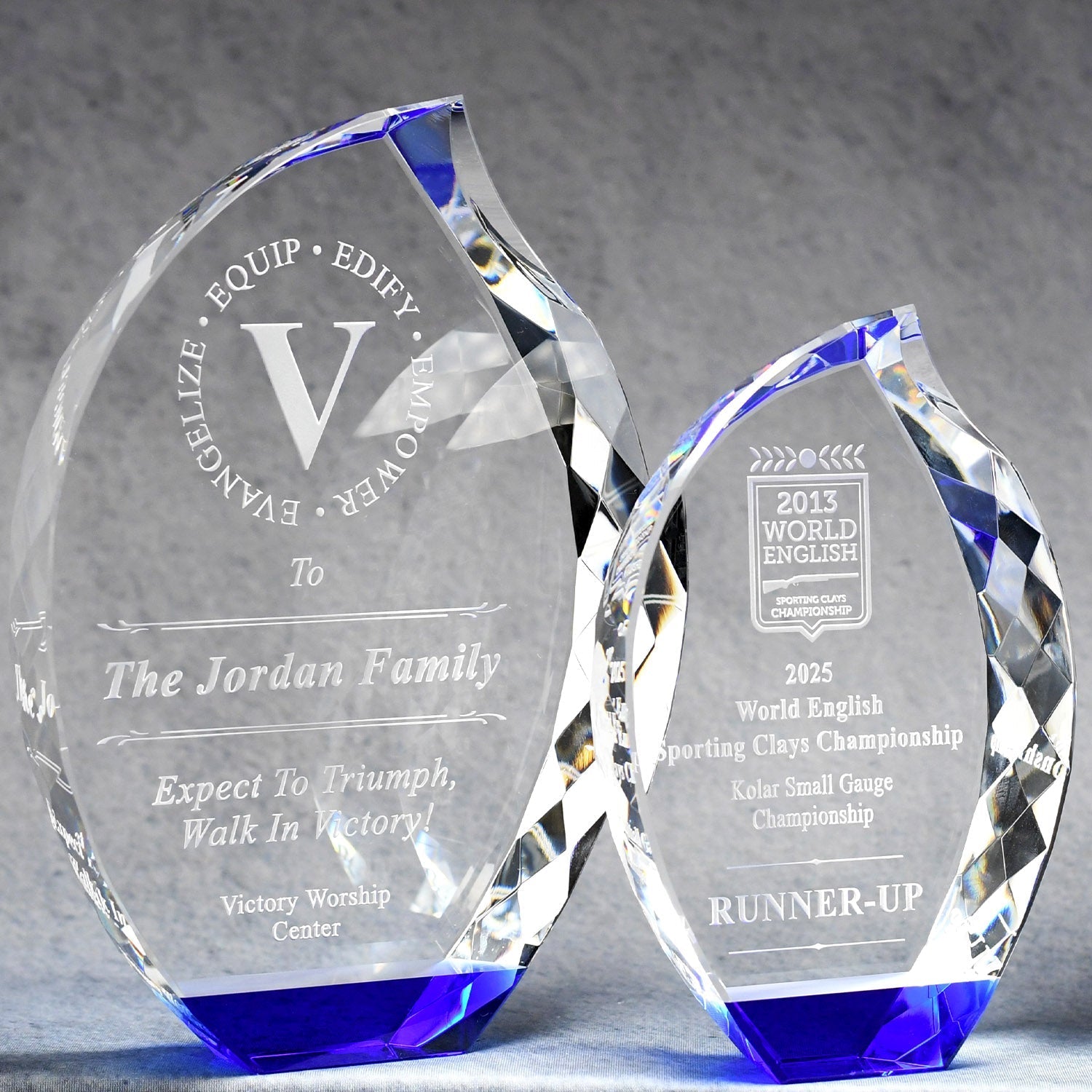 Multi-Faceted Crystal Flame With Blue Base